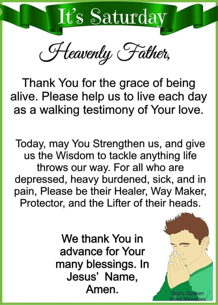 Heavenly Father Prayer For Saturday Pictures, Photos, and Images for ...