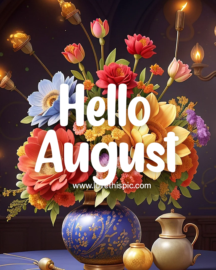 Hello August With Floral Bouquet Pictures, Photos, and Images for ...