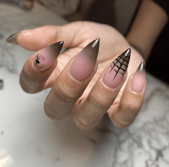 Spider Web Stiletto Nails Pictures, Photos, and Images for Facebook ...