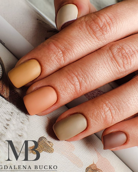 Short Matte Fall Inspired Nails Pictures, Photos, and Images for ...