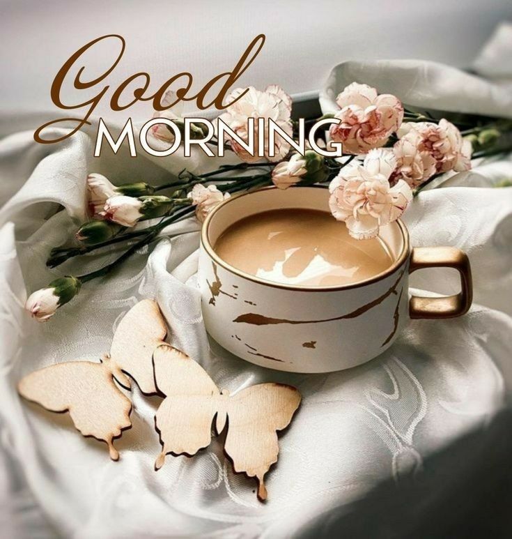 Good Morning With Elegant Flowers And Coffee Pictures, Photos, and ...