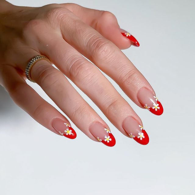 Red Floral Nails Pictures, Photos, and Images for Facebook, Tumblr ...