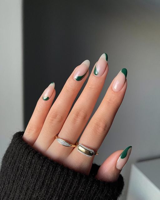 Evergreen Almond Nail Design Pictures, Photos, and Images for Facebook ...