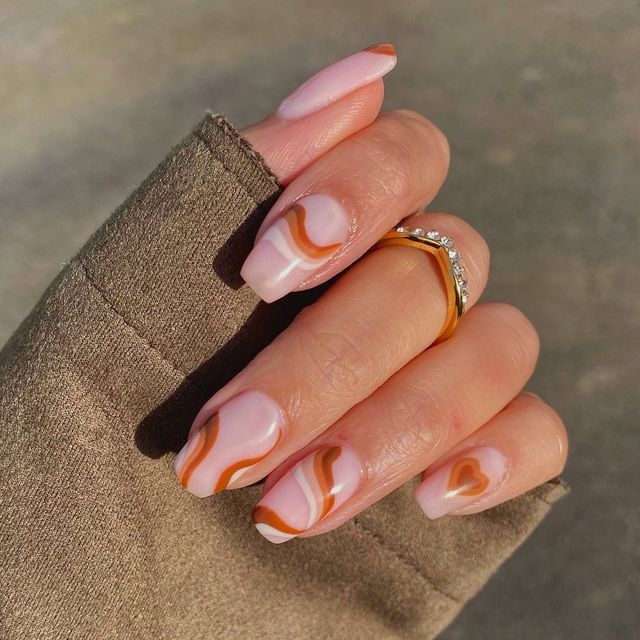 Caramel Swirl Nails Pictures, Photos, and Images for Facebook, Tumblr ...