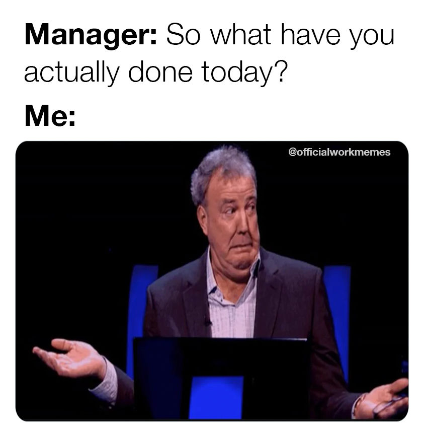 Manager: So What Have You Actually Done Today? Pictures, Photos, and ...