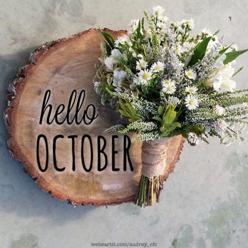 Floral Hello October Greeting Pictures, Photos, and Images for Facebook ...