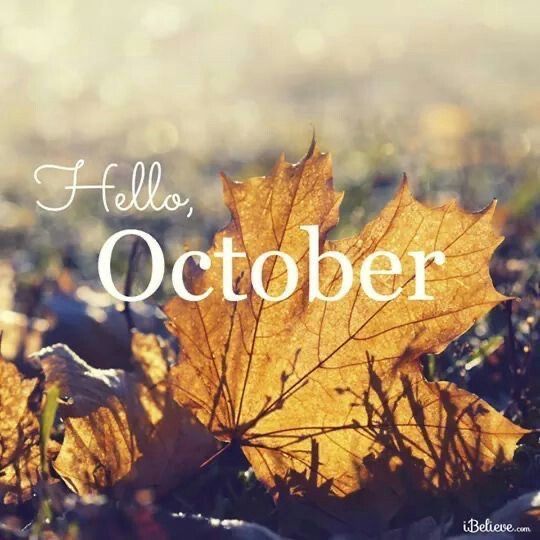 Golden Leaf - Hello October Message Pictures, Photos, and Images for ...