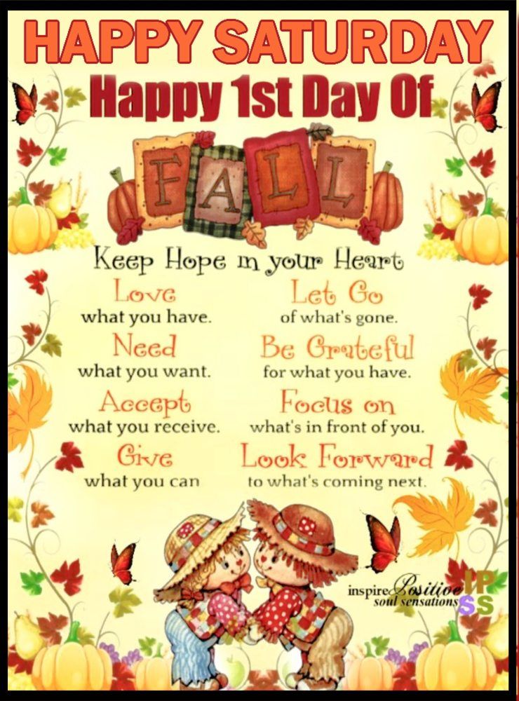 Happy Saturday. Happy 1st Day Of Fall Pictures, Photos, and Images for ...