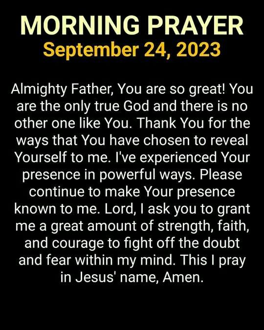 Morning Prayer For September 24 2023 Pictures, Photos, and Images for ...