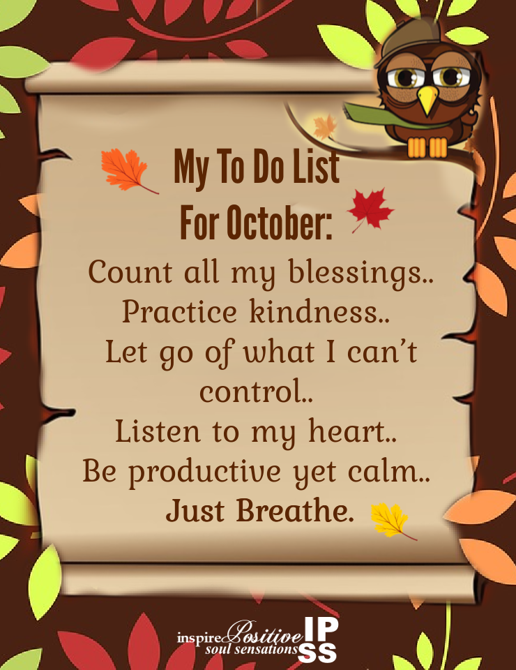 My To Do List For October Pictures, Photos, and Images for Facebook ...