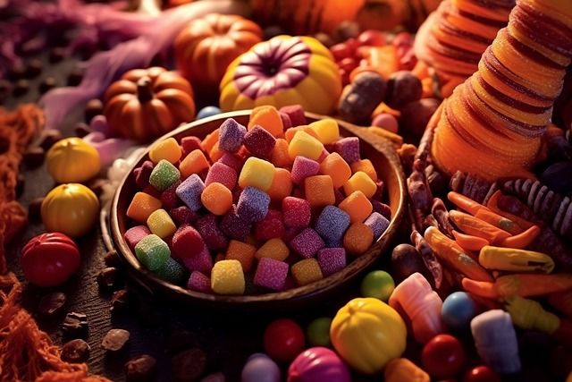 Basked Of Halloween Candy (Ai Generated Art) Pictures, Photos, and ...