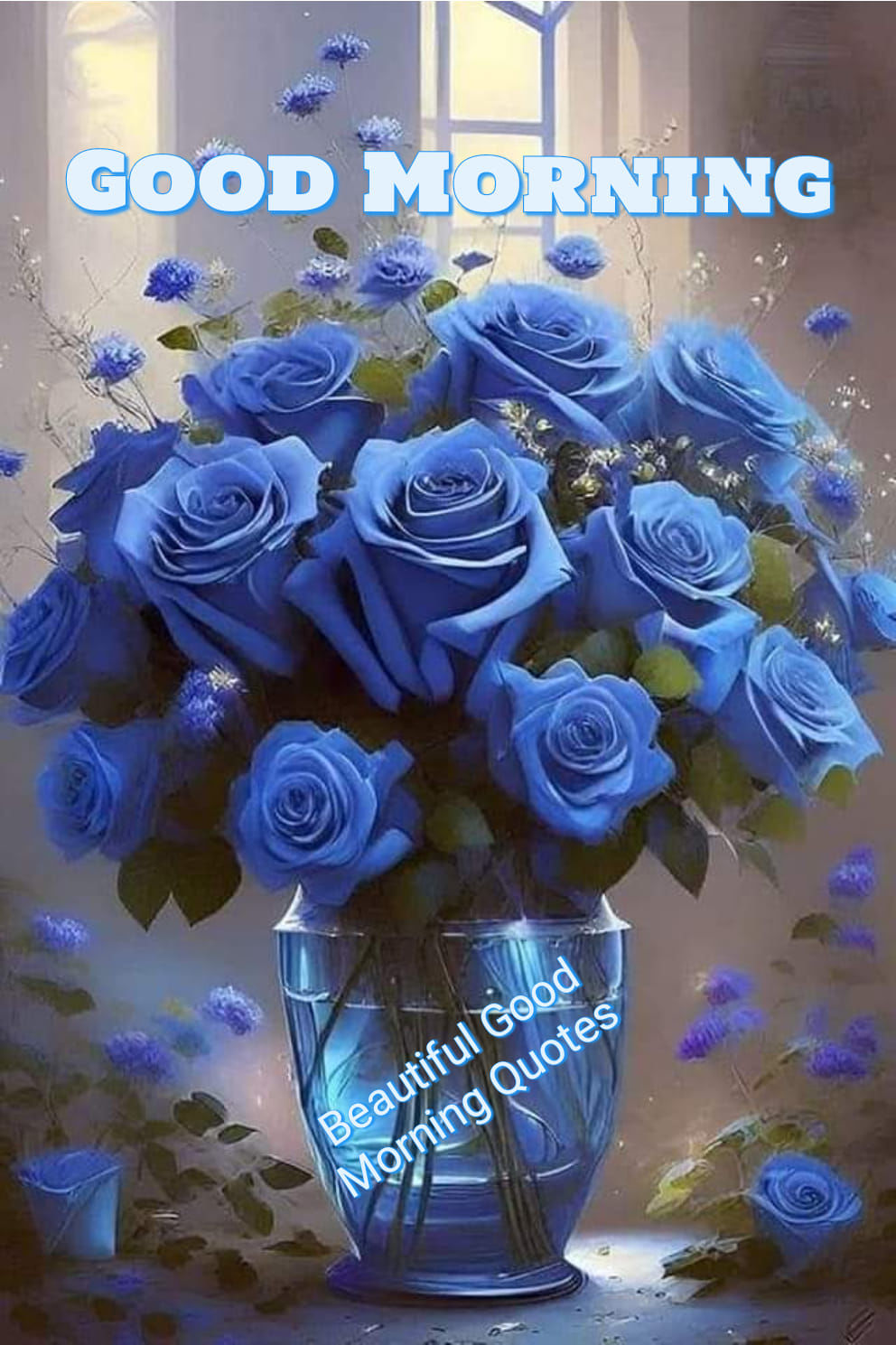 Blue Rose Good Morning Greeting Pictures, Photos, and Images for ...