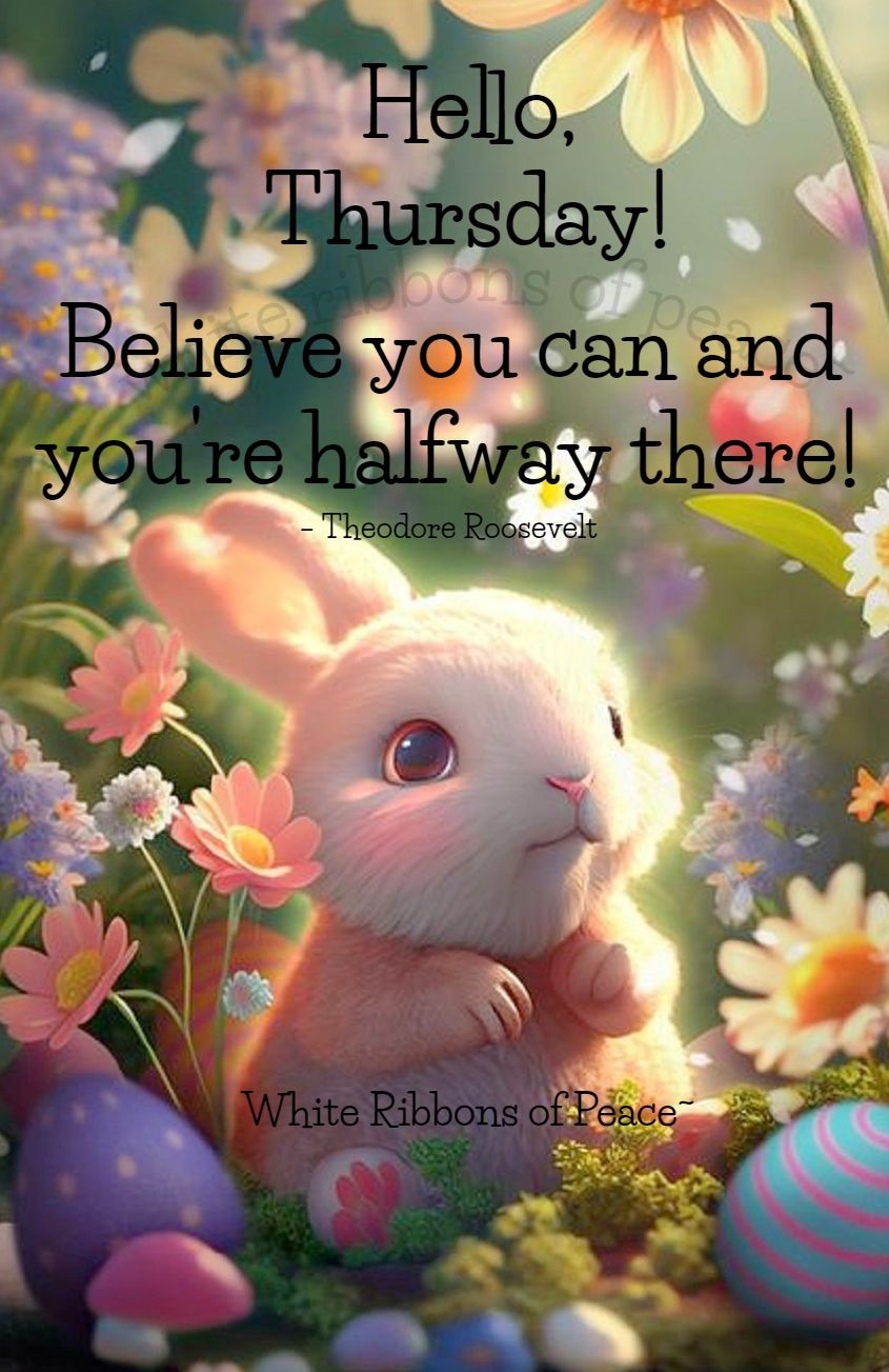 Hello, Thursday! Believe You Can And You're Halfway There! Pictures ...