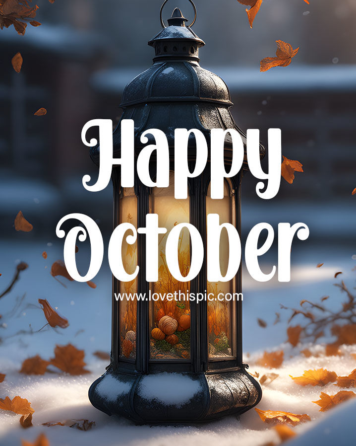 Autumn Lantern - Happy October Greeting Pictures, Photos, and Images ...