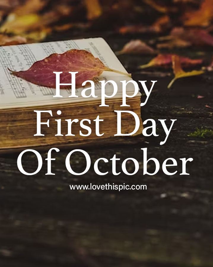 Book On Leaf - Happy First Day Of October Pictures, Photos, and Images ...