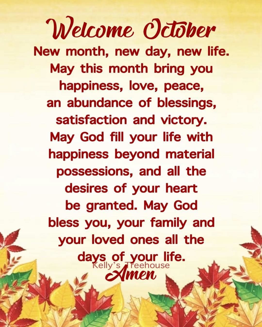 New Month, New Day, New Life. Welcome October Pictures, Photos, and ...