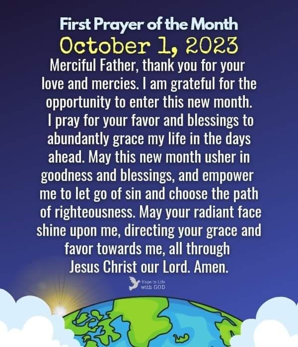 The First Prayer Of The Month...October 1 Pictures, Photos, and Images ...