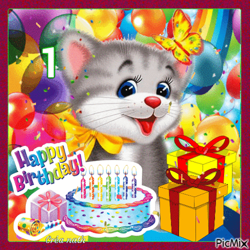 Birthday Cat - Happy Birthday Greeting Pictures, Photos, and Images for ...