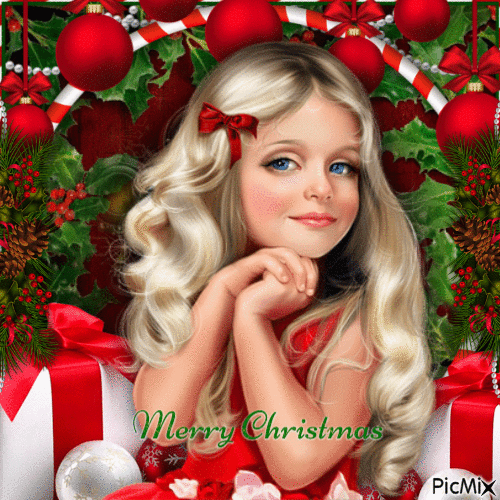 Sweet Girl Merry Christmas Gif Free Pictures, Photos, and Images for ...