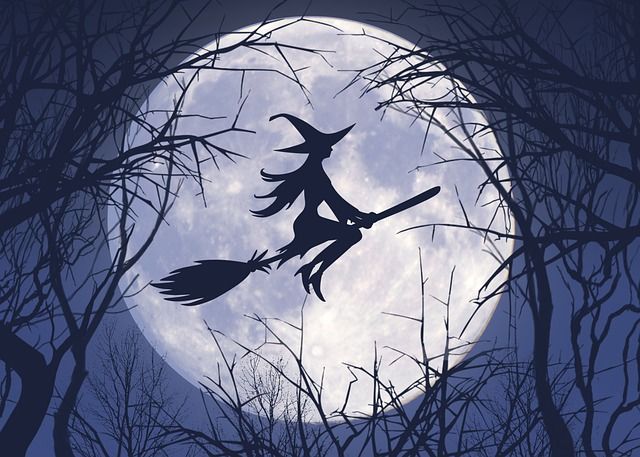 Flying Witch Over The Moon Pictures, Photos, and Images for Facebook ...