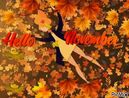 Lady In Leaves - Hello November Pictures, Photos, and Images for ...