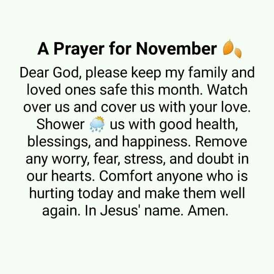 A Prayer For November Pictures, Photos, and Images for Facebook, Tumblr ...