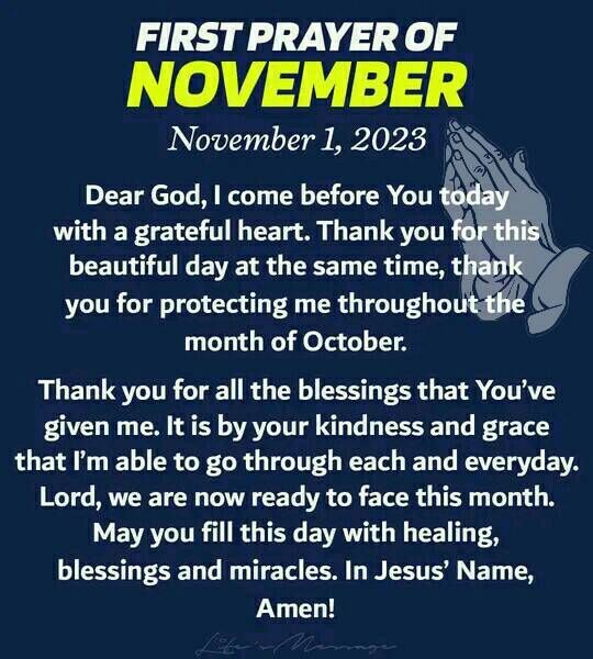 The First Prayer Of November Pictures, Photos, and Images for Facebook ...