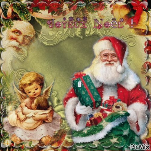 Santa With Gifts - Joyeux Noel Pictures, Photos, and Images for ...