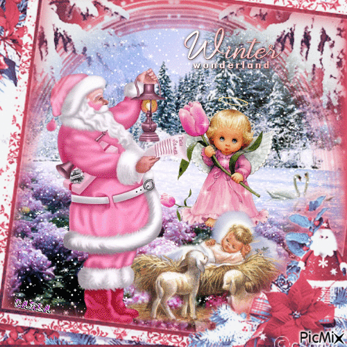 Pink Santa - Winter Wonderland Gif Pictures, Photos, and Images for ...