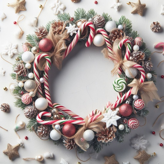 Candy Cane Christmas Wreath Pictures, Photos, and Images for Facebook ...