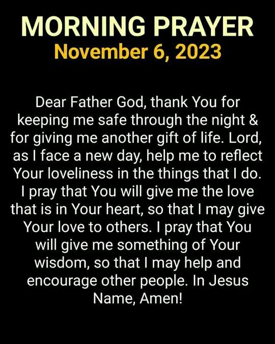 Morning Prayer For November 6 Pictures, Photos, and Images for Facebook ...