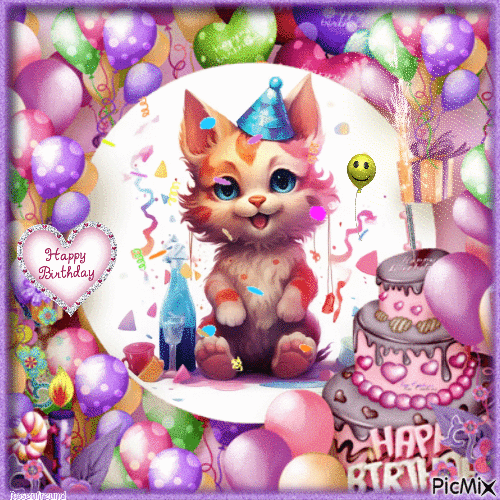 Cat Party Animated Gif Party Cat With Champagne GIF Download On