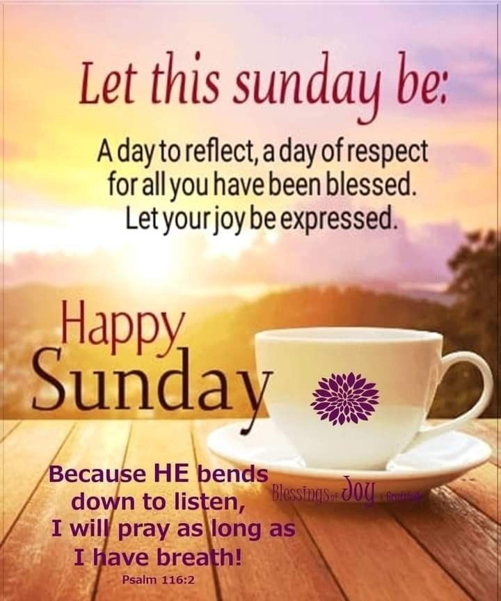 Let This Sunday Be: A Day To Reflect, A Day Of Respect For All You Have ...