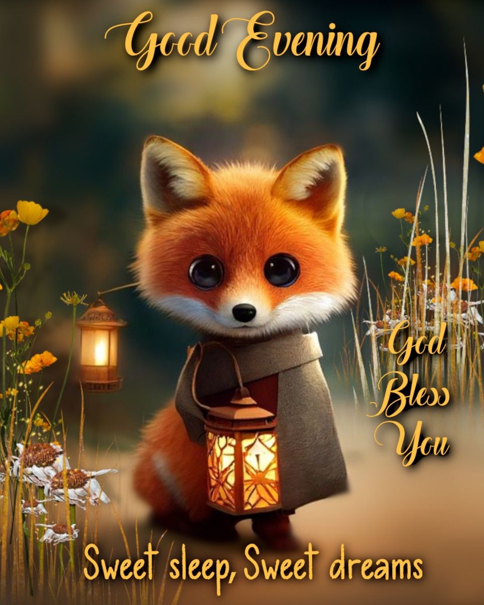 Cute Fox Good Evening Blessing Pictures, Photos, and Images for ...