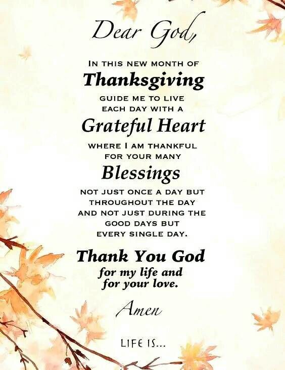 Thanksgiving Prayer & Blessing With A Grateful Heart Pictures, Photos ...