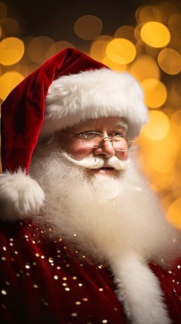 Santa In Bokeh Lights Pictures, Photos, and Images for Facebook, Tumblr ...