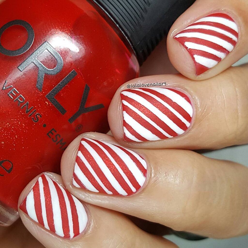Candy Cane Short Matte Nails Pictures, Photos, and Images for Facebook ...