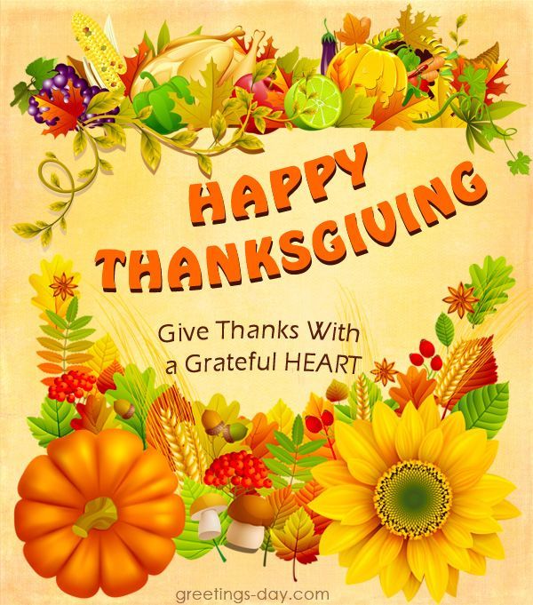 Give Thanks With A Grateful Heart - Happy Thanksgiving Pictures, Photos ...