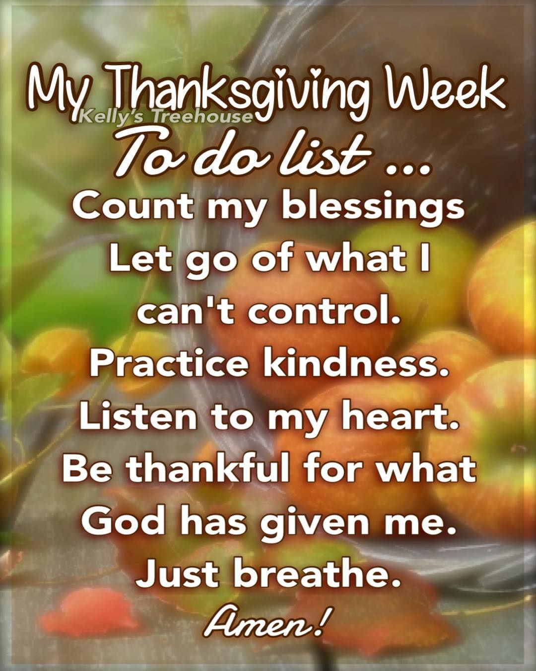 Thanksgiving Week To Do List Pictures, Photos, and Images for Facebook, Tumblr, Pinterest, and ...