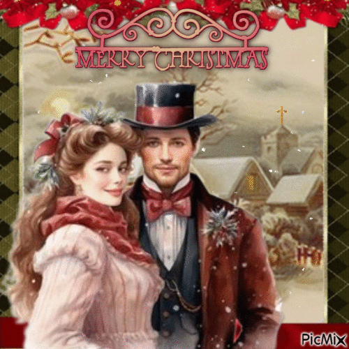 Merry Christmas Couple Gif Pictures, Photos, and Images for Facebook, Tumblr, Pinterest, and Twitter