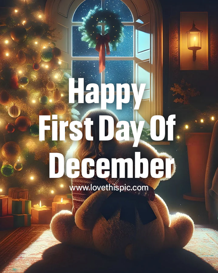 Girl Hugging Teddy - Happy First Day Of December Pictures, Photos, and ...