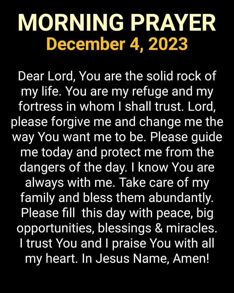 Morning Prayer For December 4 Pictures, Photos, and Images for Facebook ...