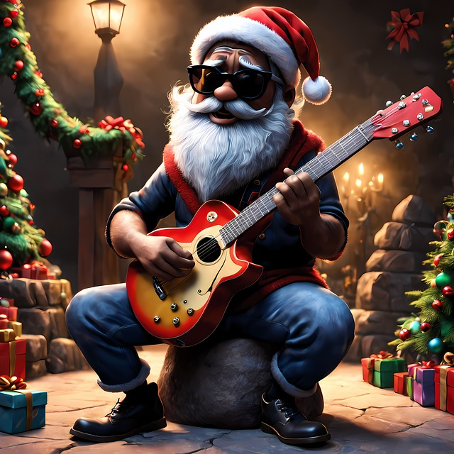 Santa Playing Guitar Pictures, Photos, and Images for Facebook, Tumblr ...