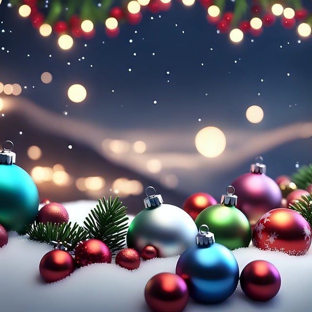 Colorful Christmas Ornaments In Snow Pictures, Photos, and Images for ...