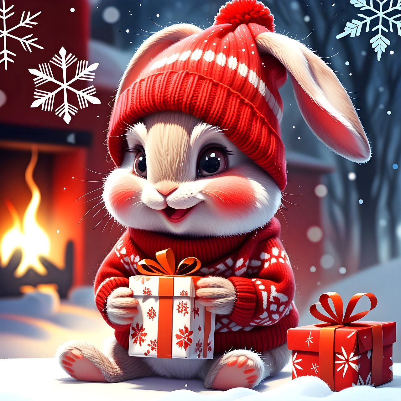 Christmas Rabbit Pictures, Photos, and Images for Facebook, Tumblr ...