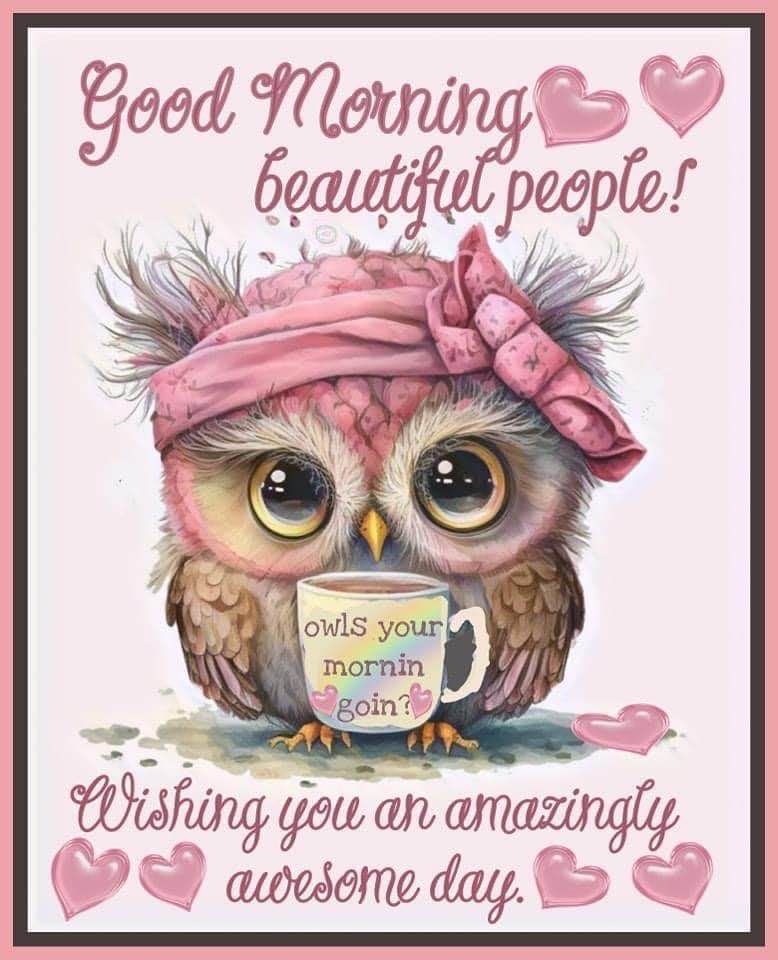 Girly Owl - Good Morning Beautiful People! Pictures, Photos, and Images ...