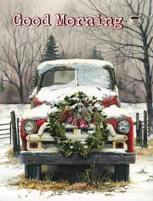 Wreath On Truck - Good Morning Greeting Pictures, Photos, and Images ...