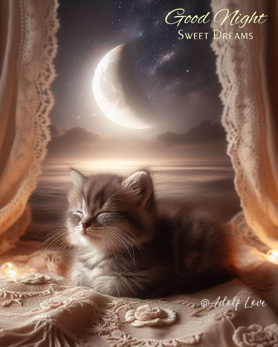 Resting Kitten: Good Night & Sweet Dreams Pictures, Photos, and Images ...