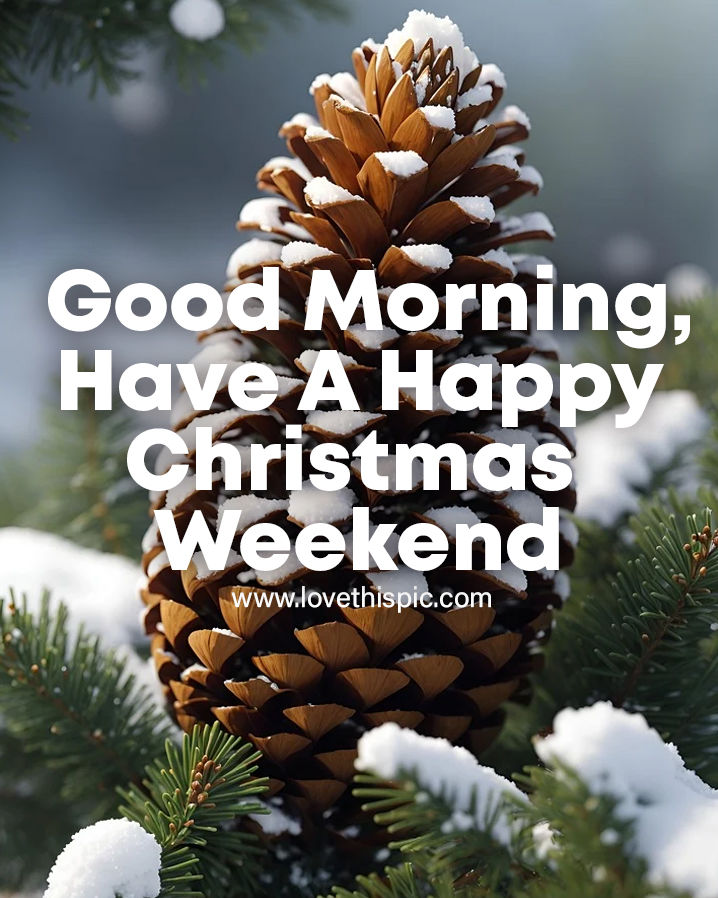 Good Morning, Have A Happy Christmas Weekend Pictures, Photos, and ...