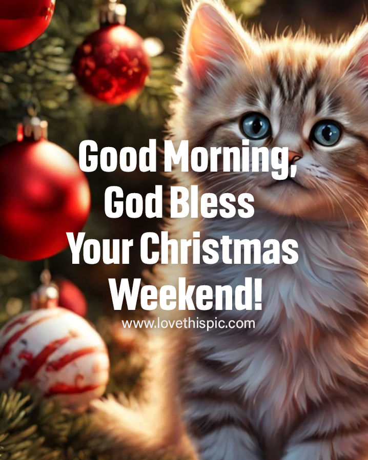 Good Morning & God Bless Your Christmas Weekend Pictures, Photos, and ...